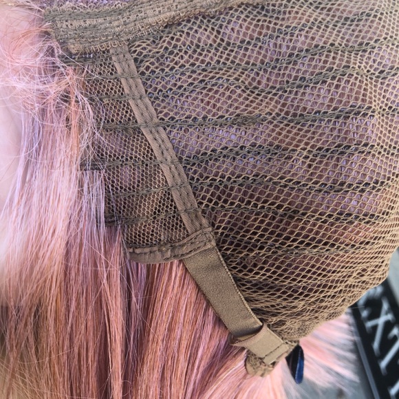 Accessories | Pink Pastel Short Bob Wig Baby Hair Wispy Layers | Poshmark